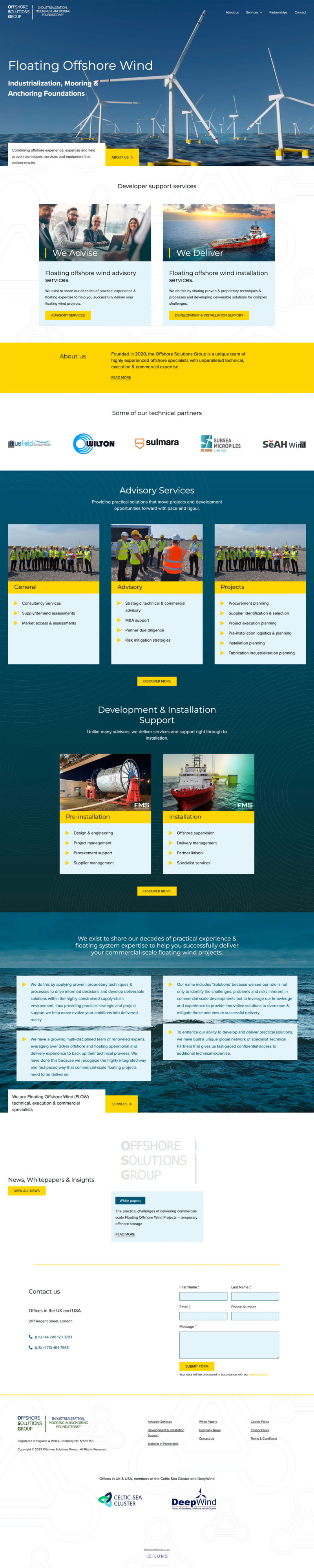 Offshore Solutions Group - Luno - A web design company in Dover, Kent